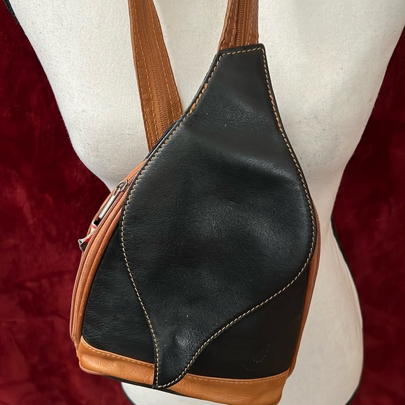 made in Italy | Bags | Made In Italy Backpack Sling Purse Real Leather ...